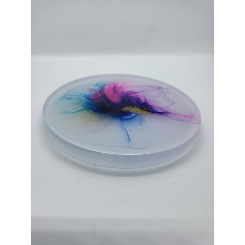 Resin Tea Coaster - Rainbow