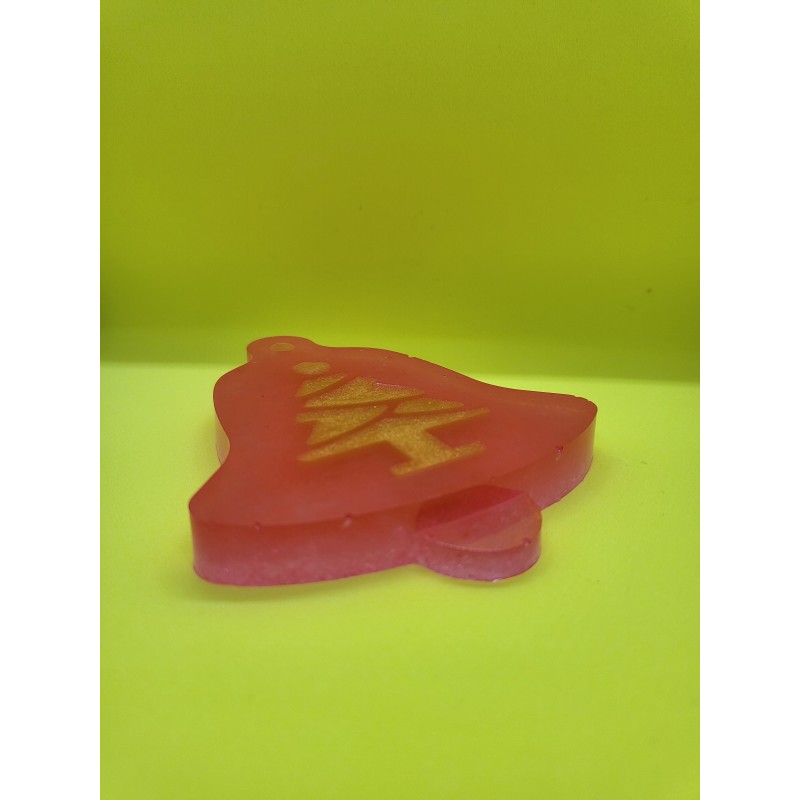 Resin - Red Bell tree decoration with Gold Tree